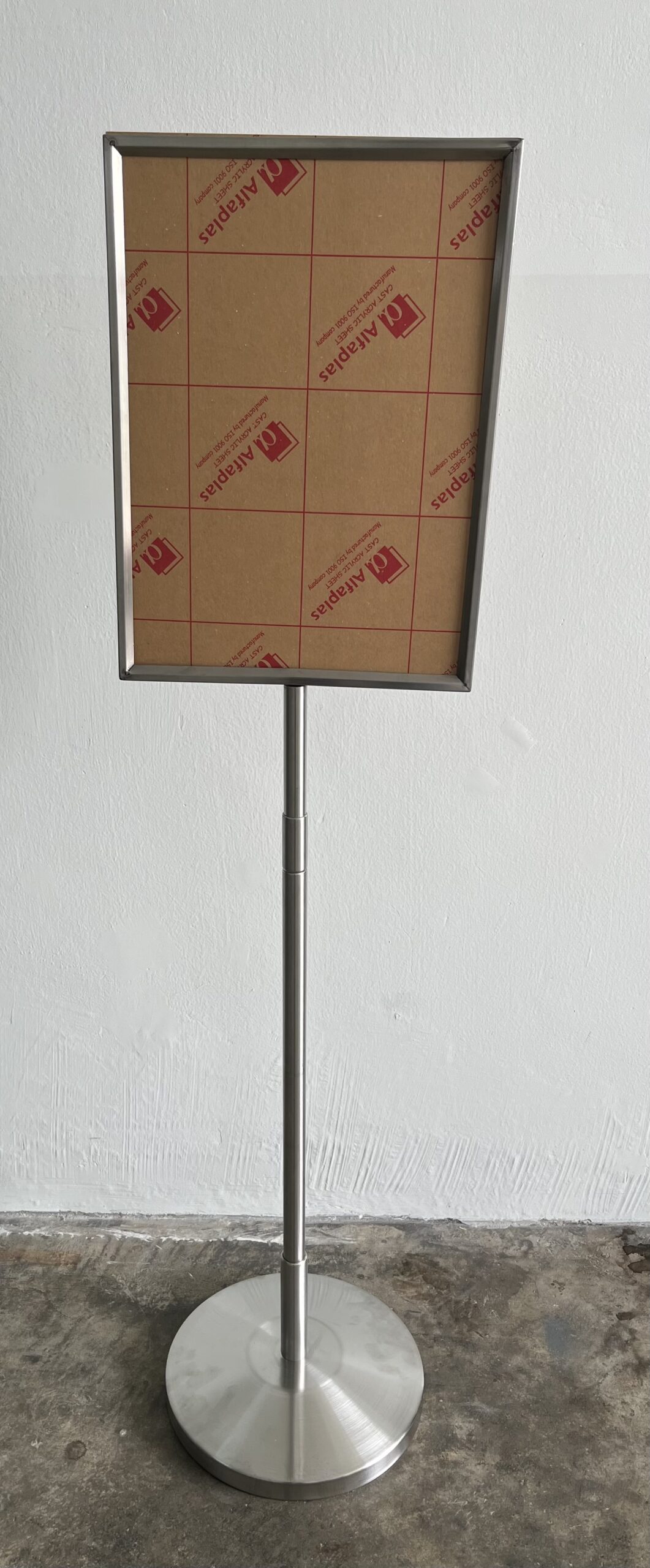 Stainless Steel Adjustable Height Sign Stand - NewQ Office Supplies